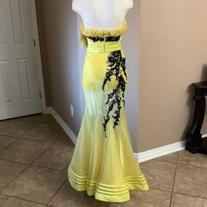 Xcite Prom | Dresses | Vintage Yellow Gown | Poshmark